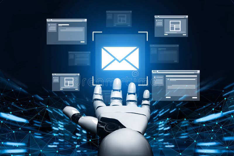 AI Managing Professional Email with Smart Automation Vouch Stock Image ...