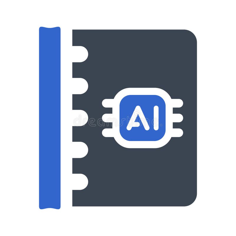 Ai manual icon stock vector. Illustration of book, manual - 352423623