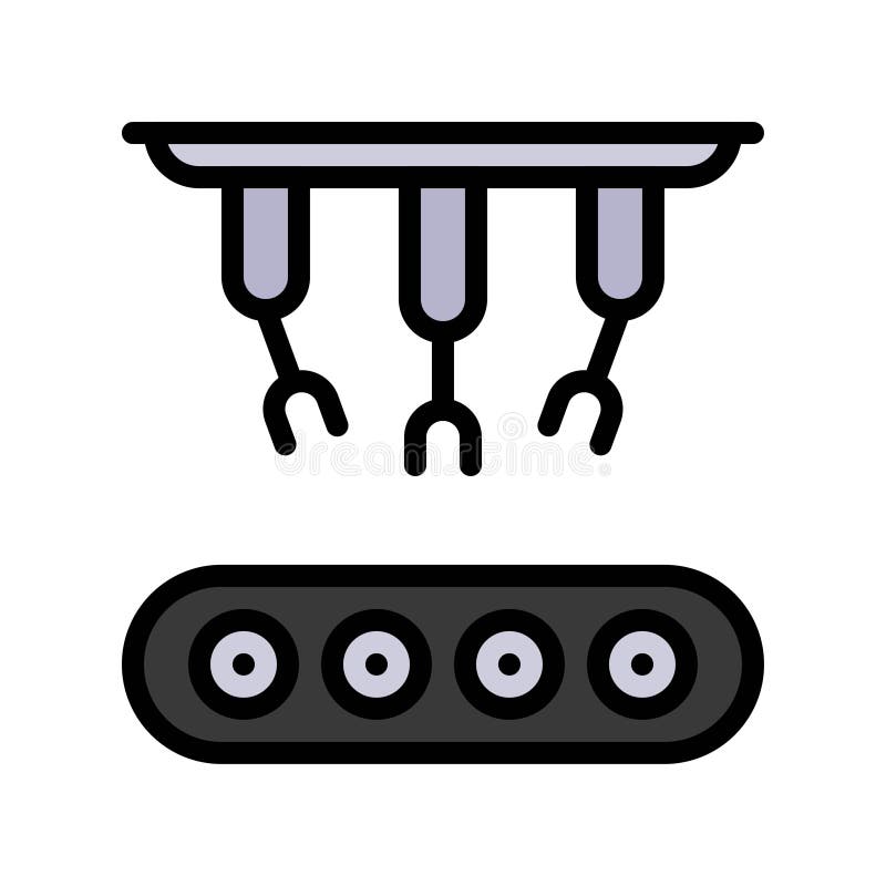 AI in Manufacturing, Future Technology Filled Design Icon Stock Vector ...