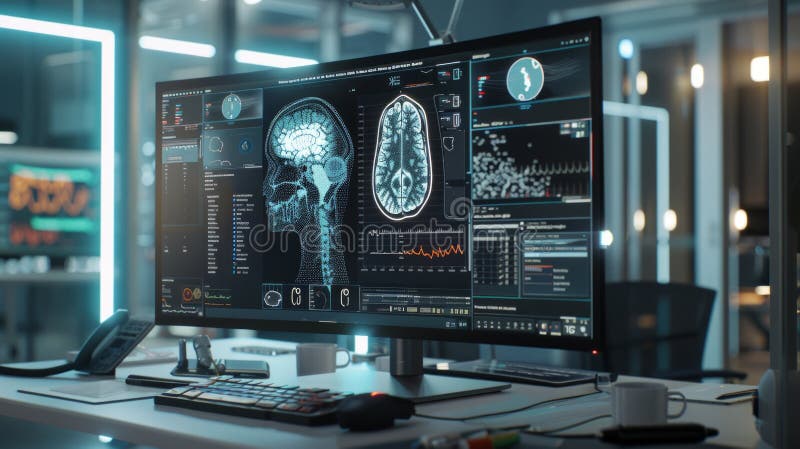 AI Medical Analysis: Disease Progression Comparison Stock Image - Image ...