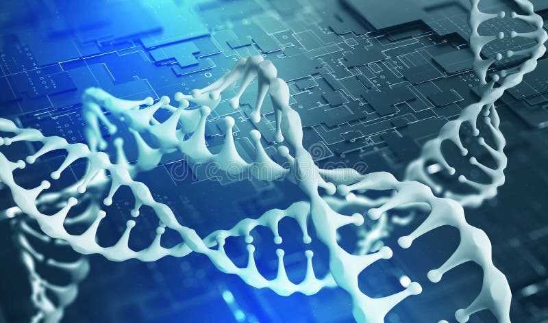 AI and Medicine of the Future. Computer Analysis of the Genome Stock ...