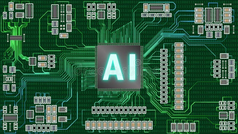 Ai Microchip On Motherboard Stock Video Video Of Tech Machine 294144691
