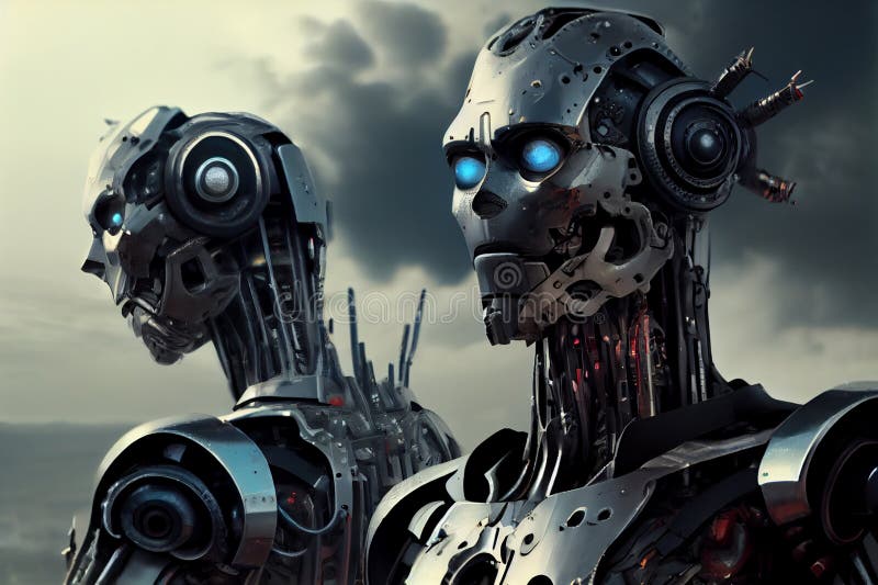 AI military robot force stock illustration. Illustration of industrial ...