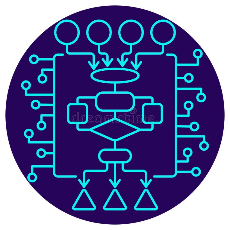 Algorithm Outline Icon Stock Illustrations – 8,434 Algorithm Outline ...
