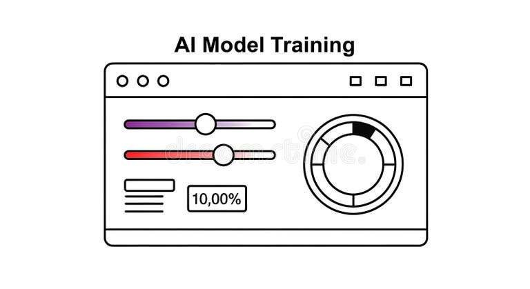 AI Model Training Interface Illustration Stock Illustration ...