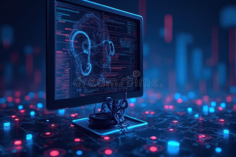 AI Model Visualization and Adoption Stock Illustration - Illustration ...