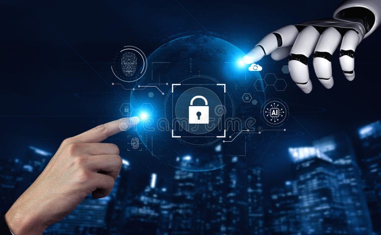 AI Monitoring Biometric Authentication and Security System Vouch Stock Image - Image of privacy ...