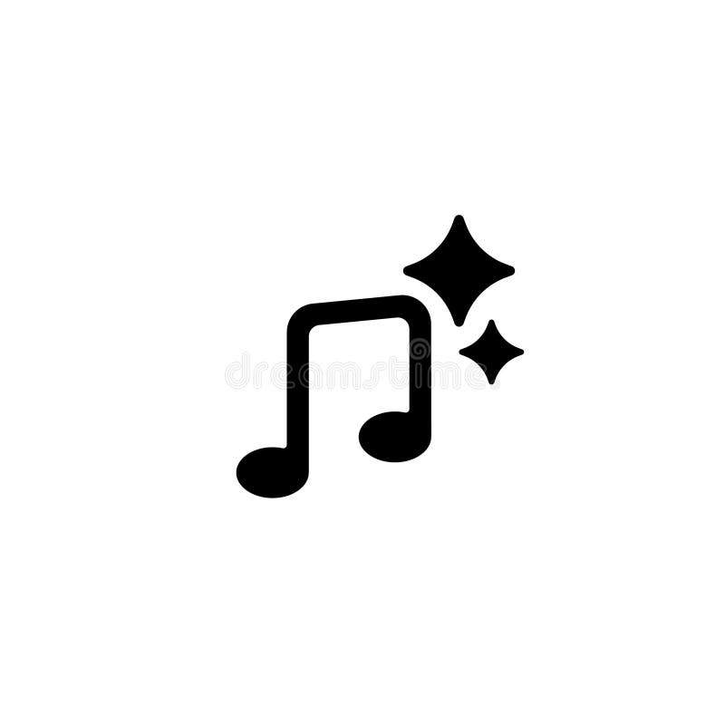 Ai Music Note Highlighting Sound with Sparkle Represents Creative ...