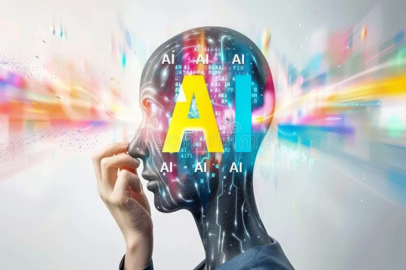 AI Neural Network with Vibrant Colors, Representing Advanced Technology ...