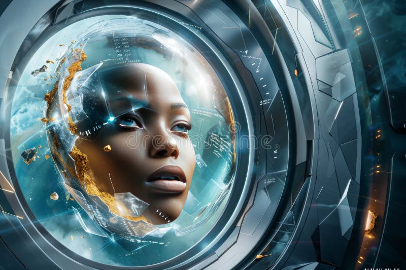 AI Neural Network with Vibrant Neon Lights, Representing Advanced ...