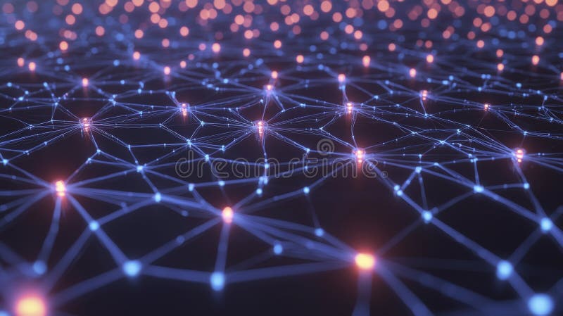 Ai Neural Network Visualization Digital Environment Graphic Design ...