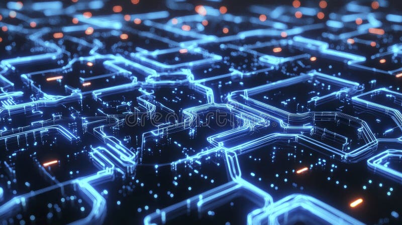 Ai Neural Network Visualization Digital Space Graphic Design Futuristic ...