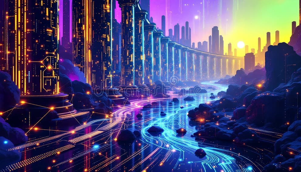 Ai Neural Network Visualizations Machine Learning Structures Neural Pathway Concepts Stock