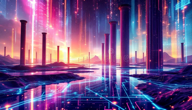 AI Neural Network Visualizations. Machine Learning Structures. Neural Pathway Concepts Stock ...