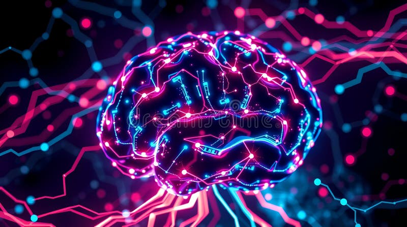 Ai Neural Network Visualizations Machine Learning Structures Neural Pathway Concepts Stock