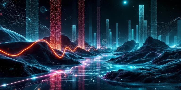 AI Neural Network Visualizations. Machine Learning Structures. Neural ...