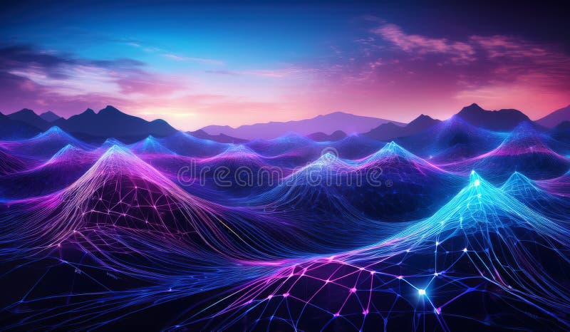 Ai Neural Network Visualizations Machine Learning Structures Neural Pathway Concepts Stock