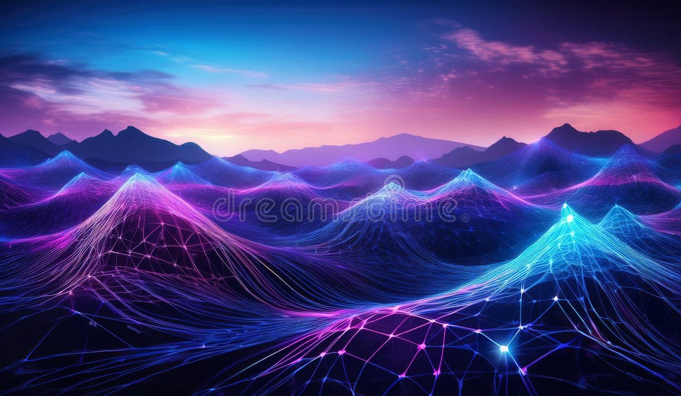 AI Neural Network Visualizations. Machine Learning Structures. Neural Pathway Concepts Stock ...