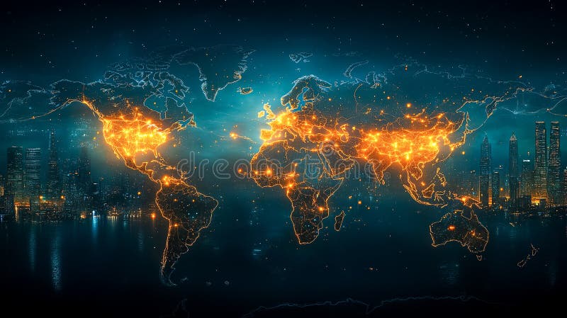 AI Nodes Highlight Global Connections, Creating a Digital Map of ...