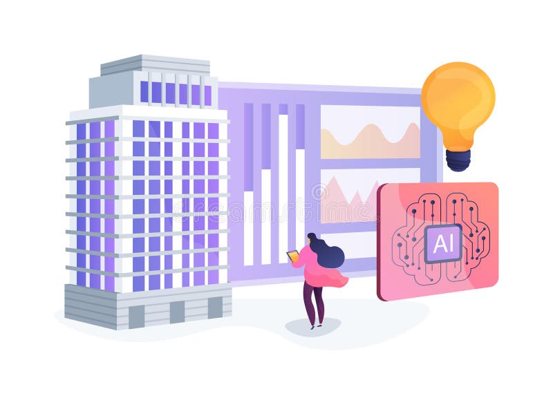 AI-Optimized Building Energy Management Abstract Concept Vector ...