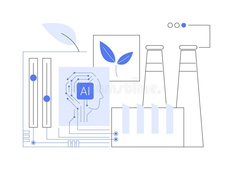 AI-Optimized Sustainability Abstract Concept Vector Illustration. Stock ...