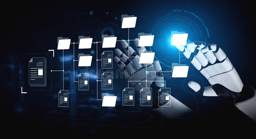 AI Organizing File Directory Smart System Vouch Stock Image - Image of ...