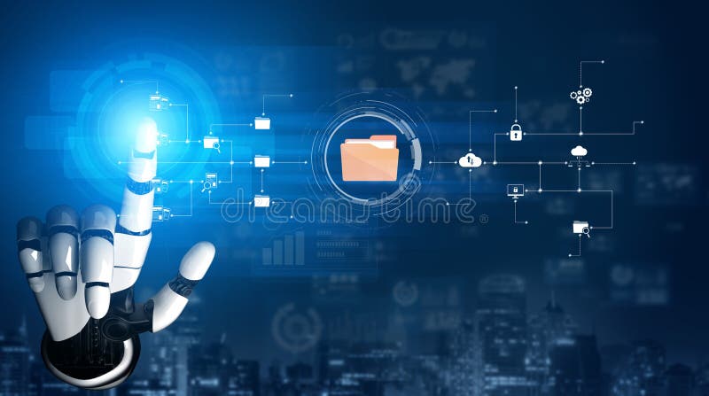 AI Organizing Folder Structures for Digital Workflow Vouch Stock Image ...