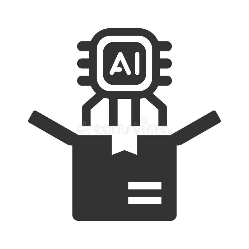 Ai parcel icon stock vector. Illustration of beautiful - 352423518