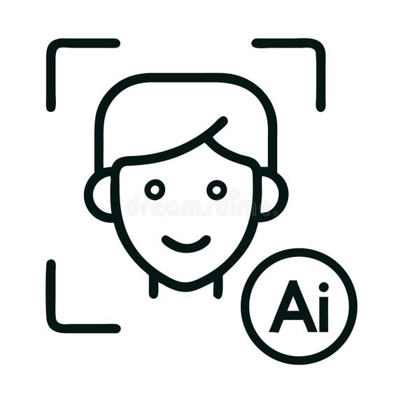 Ai person icon stock illustration. Illustration of optimized - 363588829