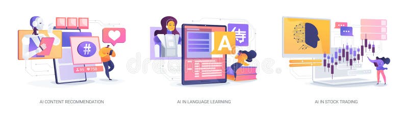 AI Personalizing Experiences Abstract Concept Vector Illustrations ...