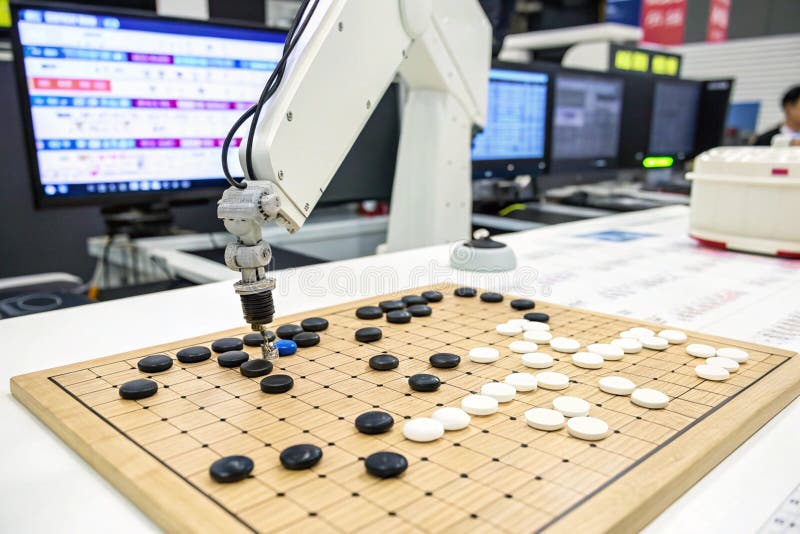 AI Playing Go: the Intelligence of Machines in Traditional Games Stock ...