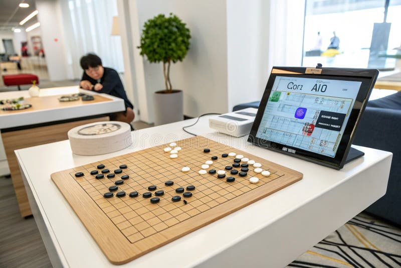 AI Playing Go: the Intelligence of Machines in Traditional Games Stock ...