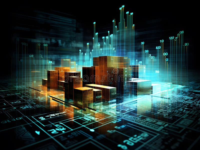 AI-powered Analytics: Abstract Digital Background Conveying Insights ...