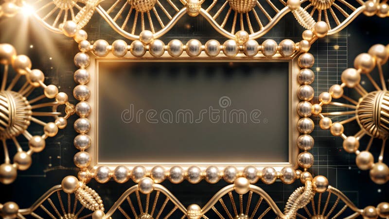 AI Powered Bioinformatics Border Frame Concept As a Minimalistic Border ...