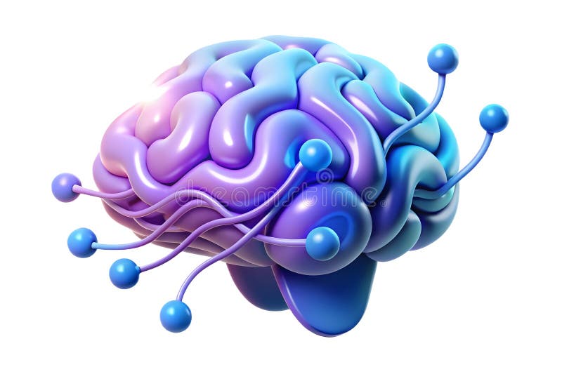 AI Powered Brainwave Vector Concept As a Clean Abstract of Glowing ...