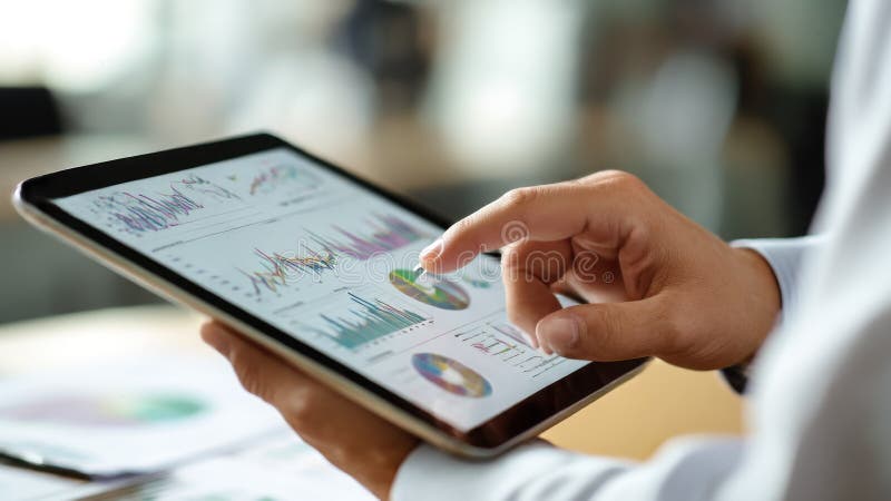 AI-Powered Business Analytics Stock Illustration - Illustration of ...