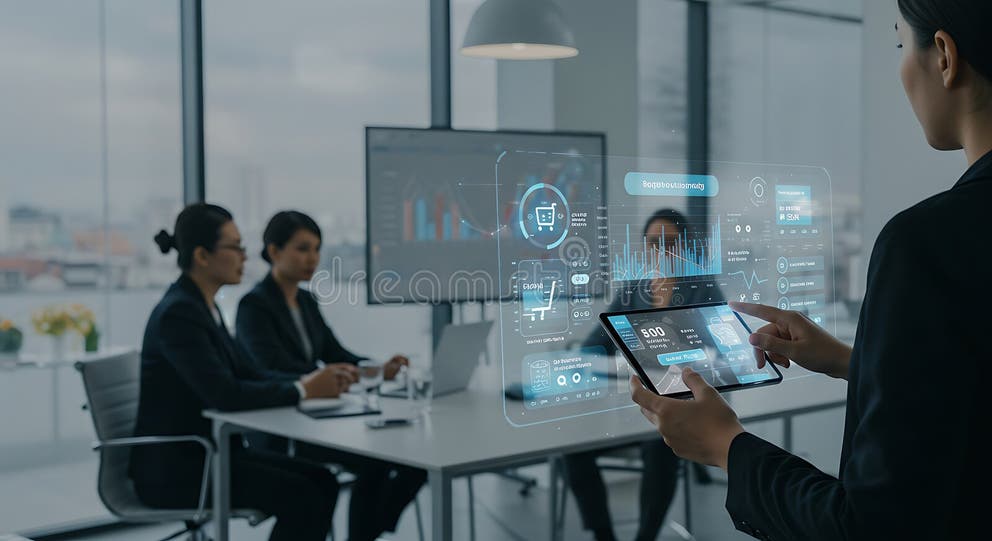 AI-Powered Business Analytics: Real-time Data Visualization on Tablet ...