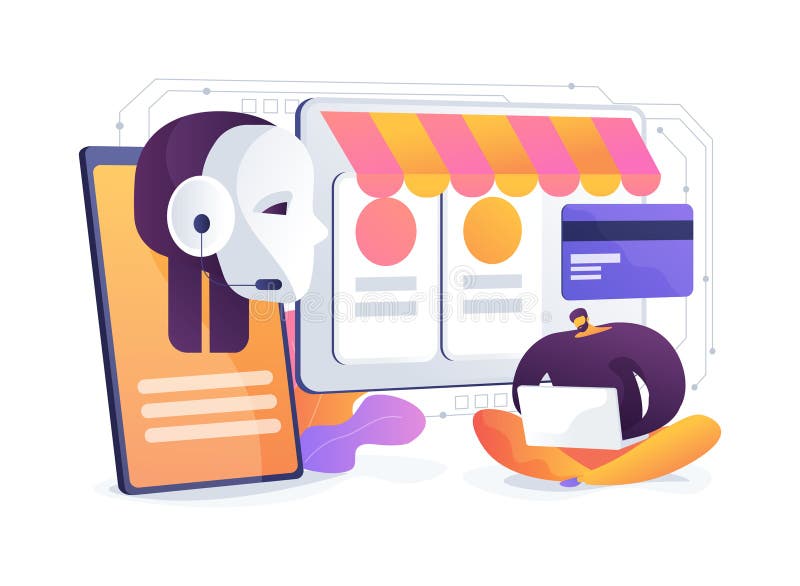 AI-Powered Chatbots for Sales Abstract Concept Vector Illustration ...