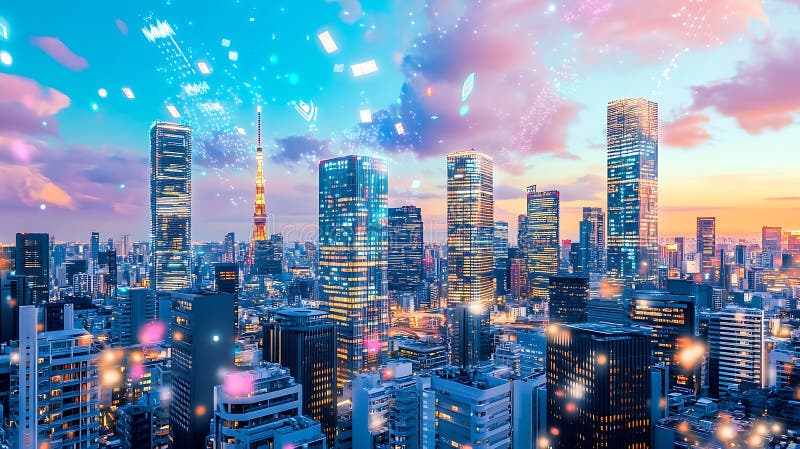 AI-powered City, Advanced Infrastructure, Digital Integration Stock ...