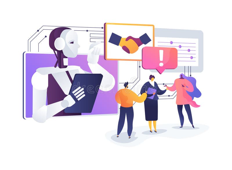 AI-Powered Conflict Mediation Systems Abstract Concept Vector ...