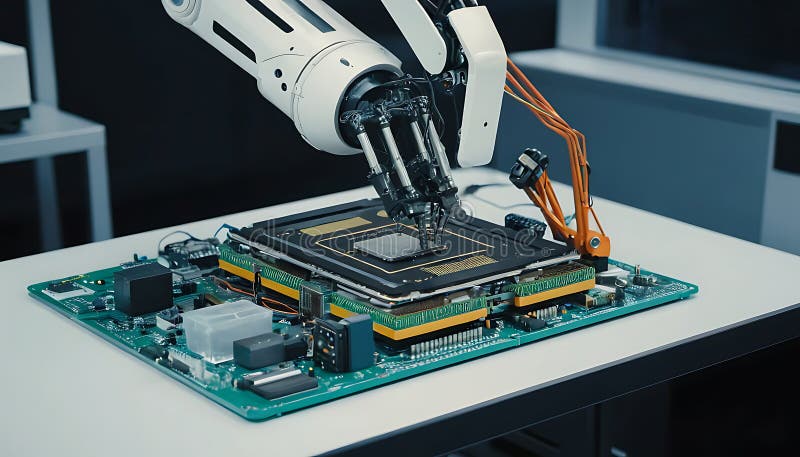 AI-Powered CPU Installation Stock Image - Image of intelligence ...