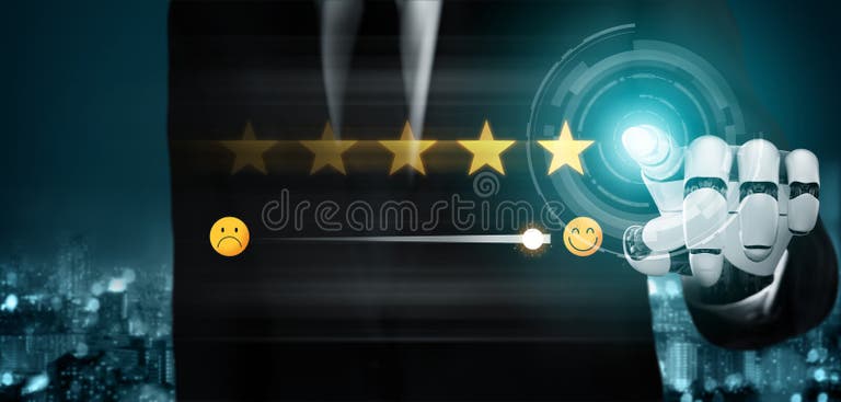 AI-powered Customer Satisfaction Analysis Vouch Stock Illustration - Illustration of automated ...