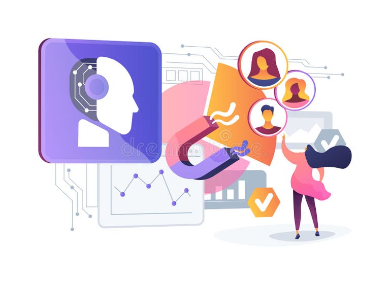 AI-Powered Customer Segmentation Abstract Concept Vector Illustration ...