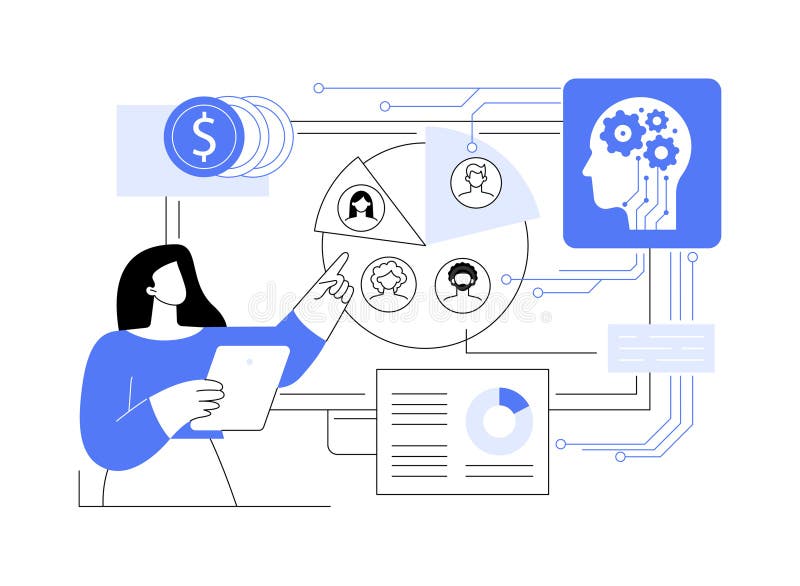 AI-Powered Customer Segmentation Abstract Concept Vector Illustration ...