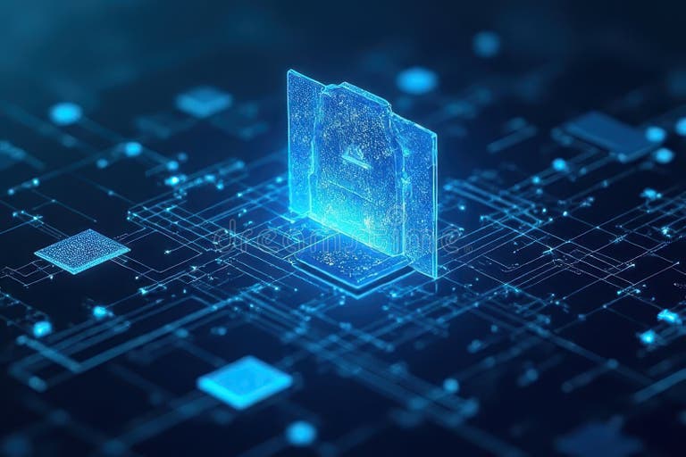 AI-Powered Cyber Defenses Boosting System Resilience Stock Illustration ...