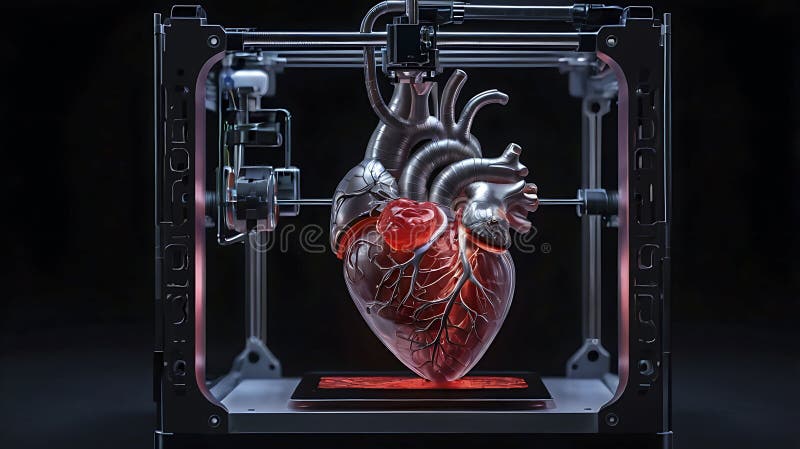 AI-Powered 3D Printer Creates Life-Saving Human Heart Prototype Stock ...