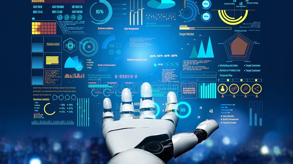 AI-Powered Data Analytics for Business Intelligence Stock Photo - Image of digital, assistant ...