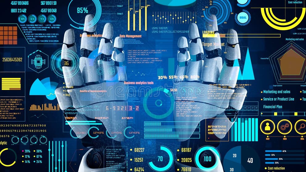 AI-Powered Data Analytics for Business Intelligence Stock Image - Image ...