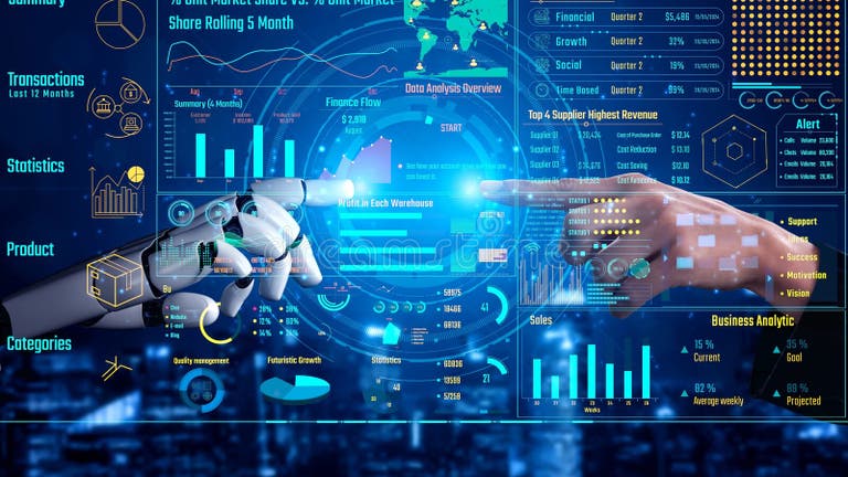 AI-Powered Data Analytics for Business Intelligence Stock Image - Image ...