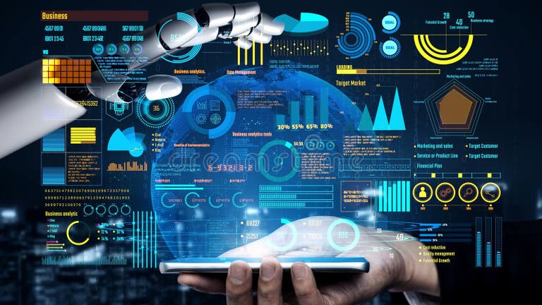 AI-Powered Data Analytics for Business Intelligence Stock Image - Image ...